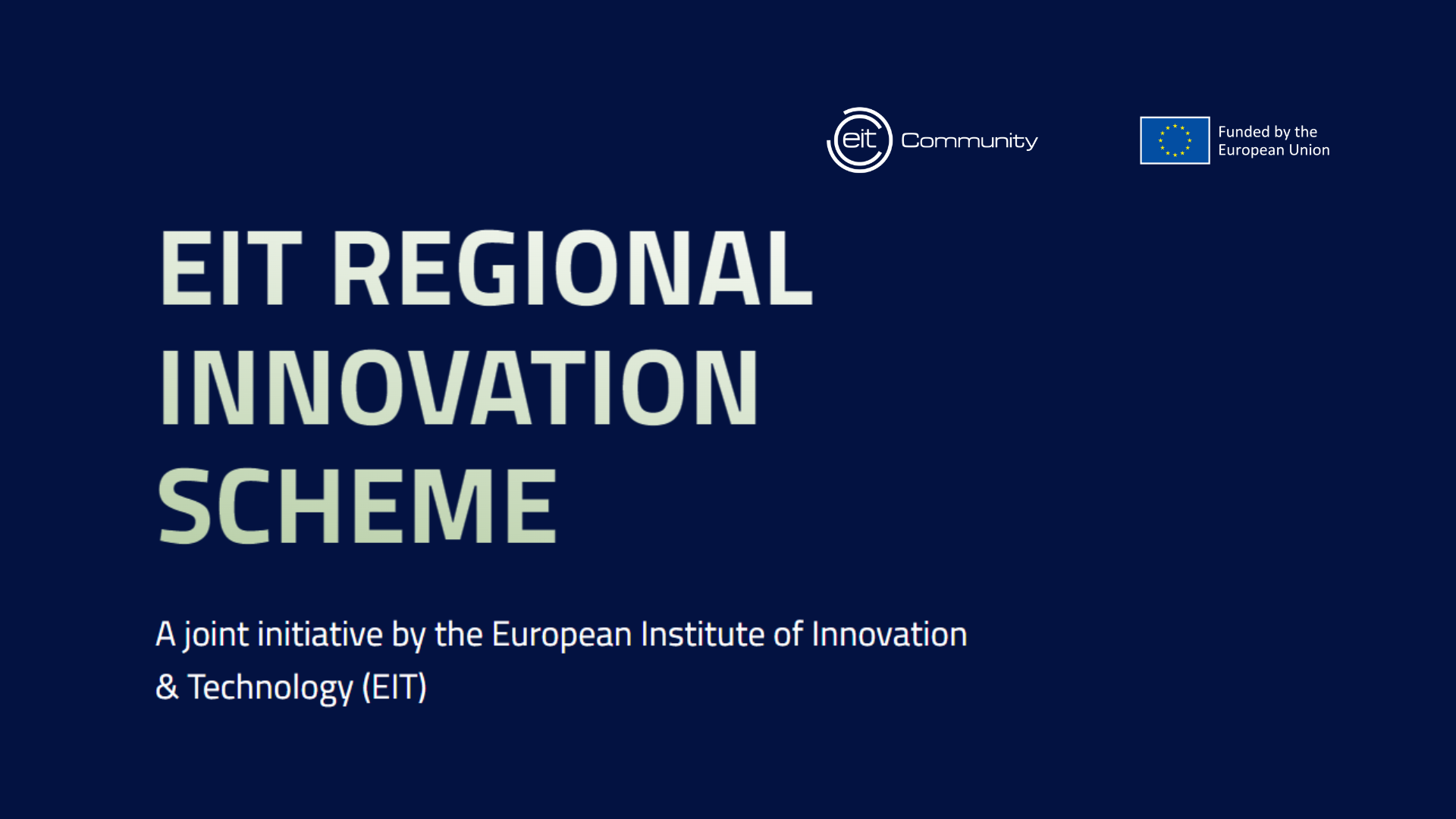 Home - EIT Regional Innovation Scheme